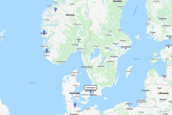 Cruises from Copenhagen to Norway Fjords, Baltic, Scandinavia
